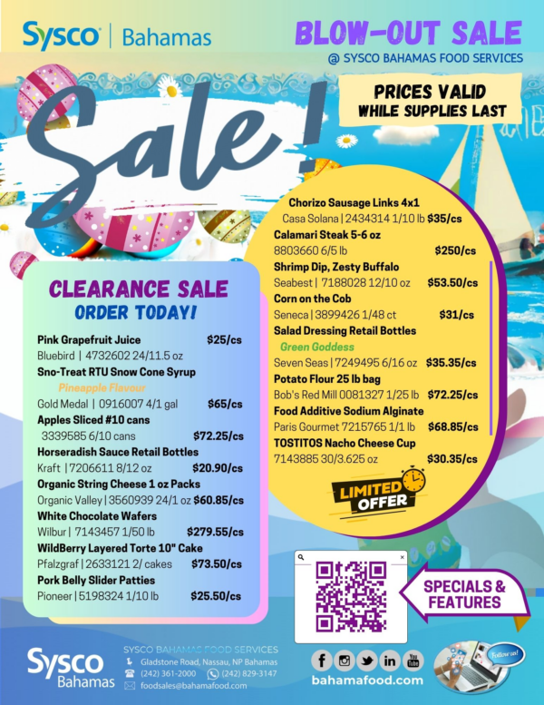 Specials & Sales ★ Sysco Bahamas Food Services